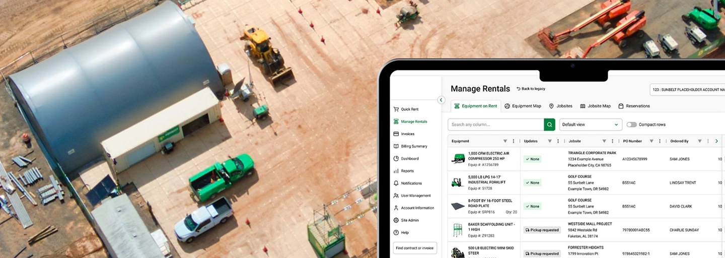 Command Center | Sunbelt Rentals